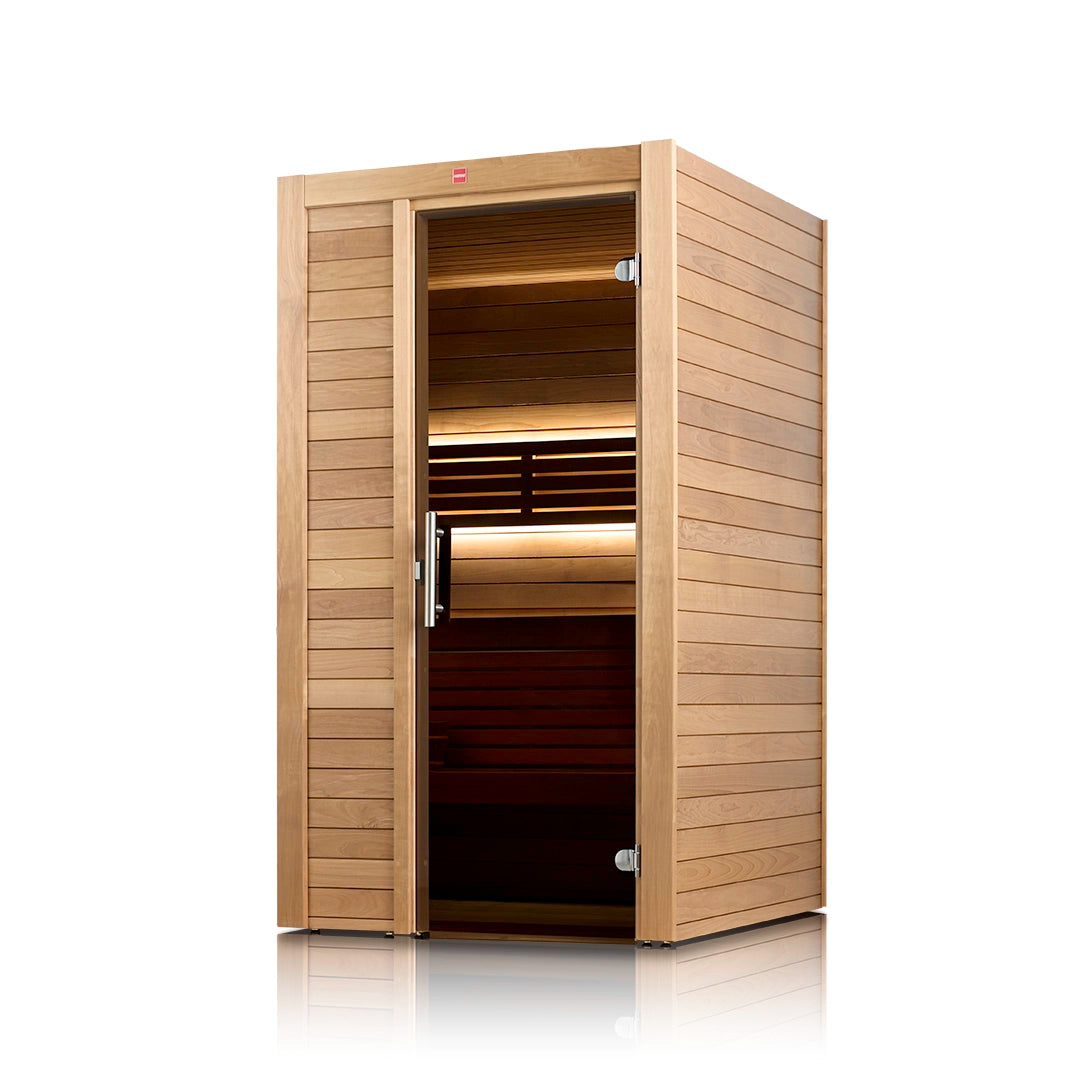 Harvia UTU Medium | 2 Person Finnish Indoor Sauna With The Wall 6KW He – Northern Saunas