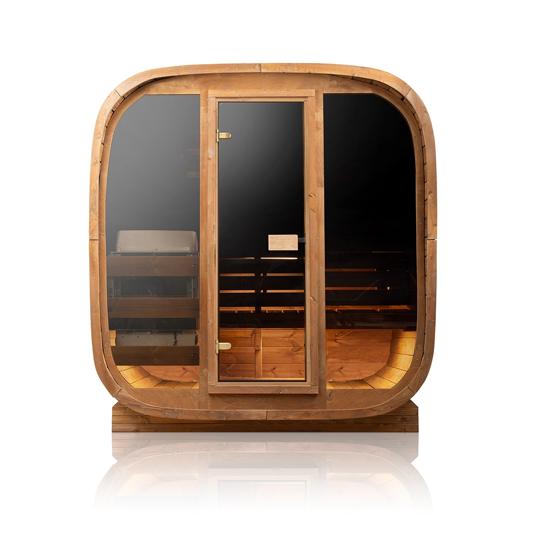 Scandinavian Eclipse 2 Person Outdoor Cube Sauna (6x4) – Northern Saunas