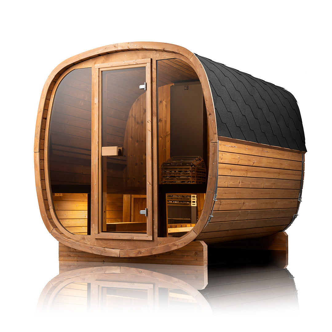 Scandinavian Equinox Large | 4–6 People Outdoor Cube Sauna (7x7 ...