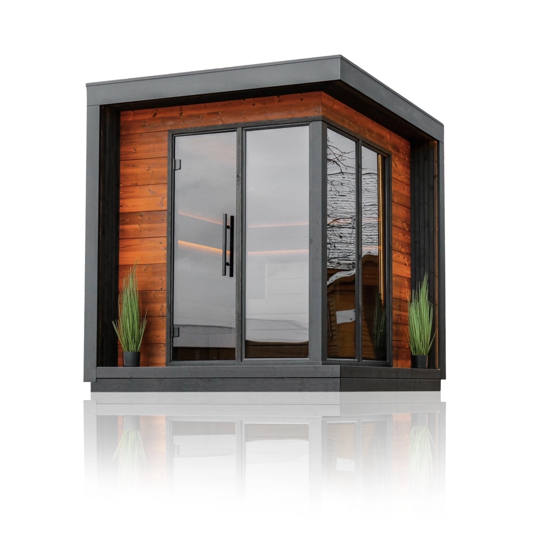 Leil® Patio S Deluxe Outdoor Cabin Sauna For 4 People – Northern Saunas
