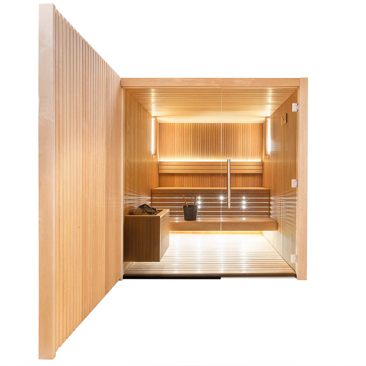 Libera Glass Indoor Modern Sauna by Auroom – Northern Saunas
